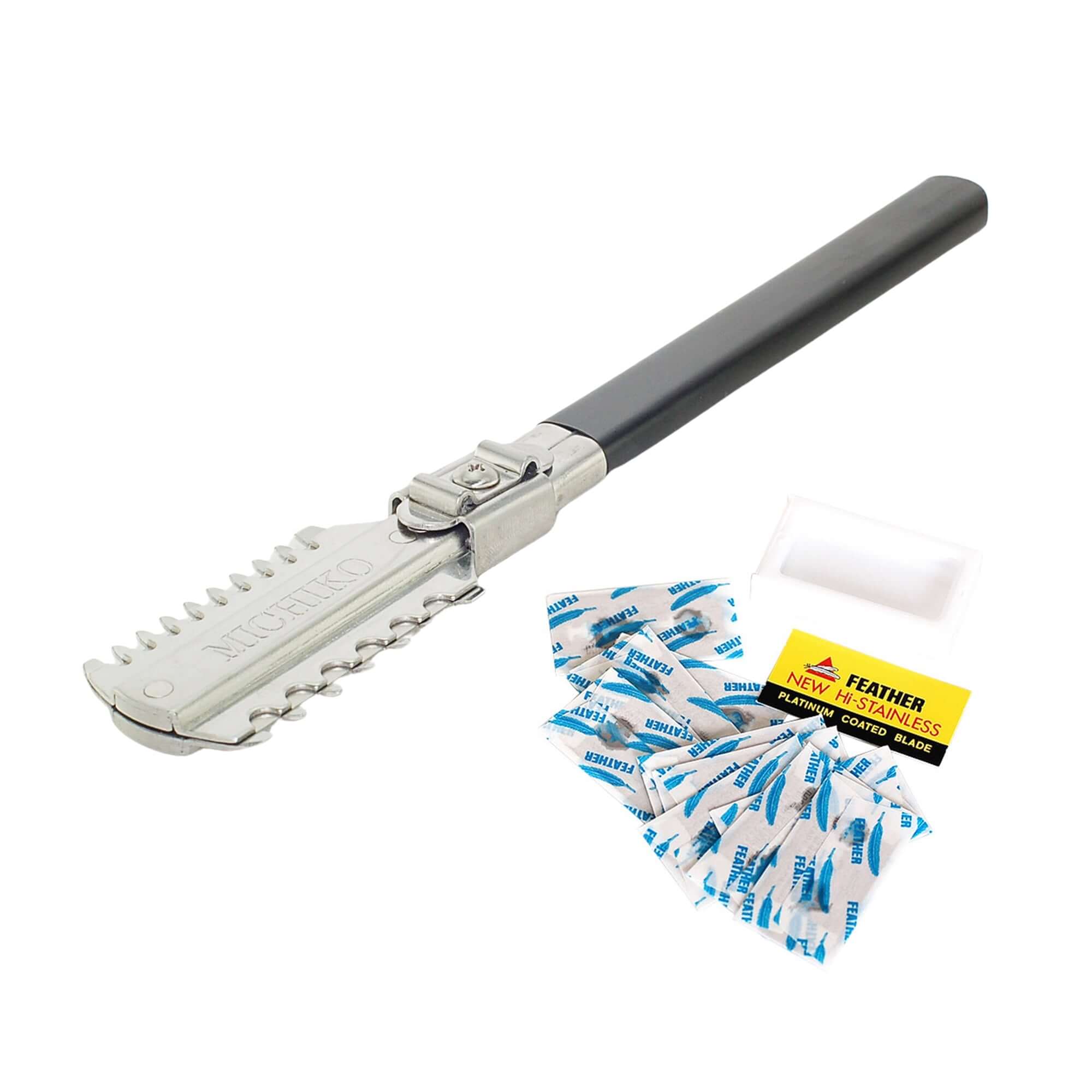 Hair cutting razor comb store